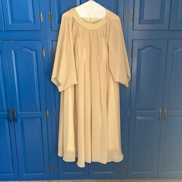 Dresses | Champagne Colored Formal Column Dress | Poshmark